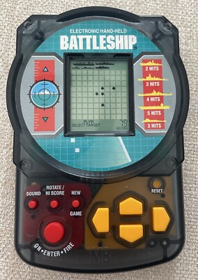 BATTLESHIP Vintage Handheld Electronic Game 1995 Milton-Bradley Vintage ...