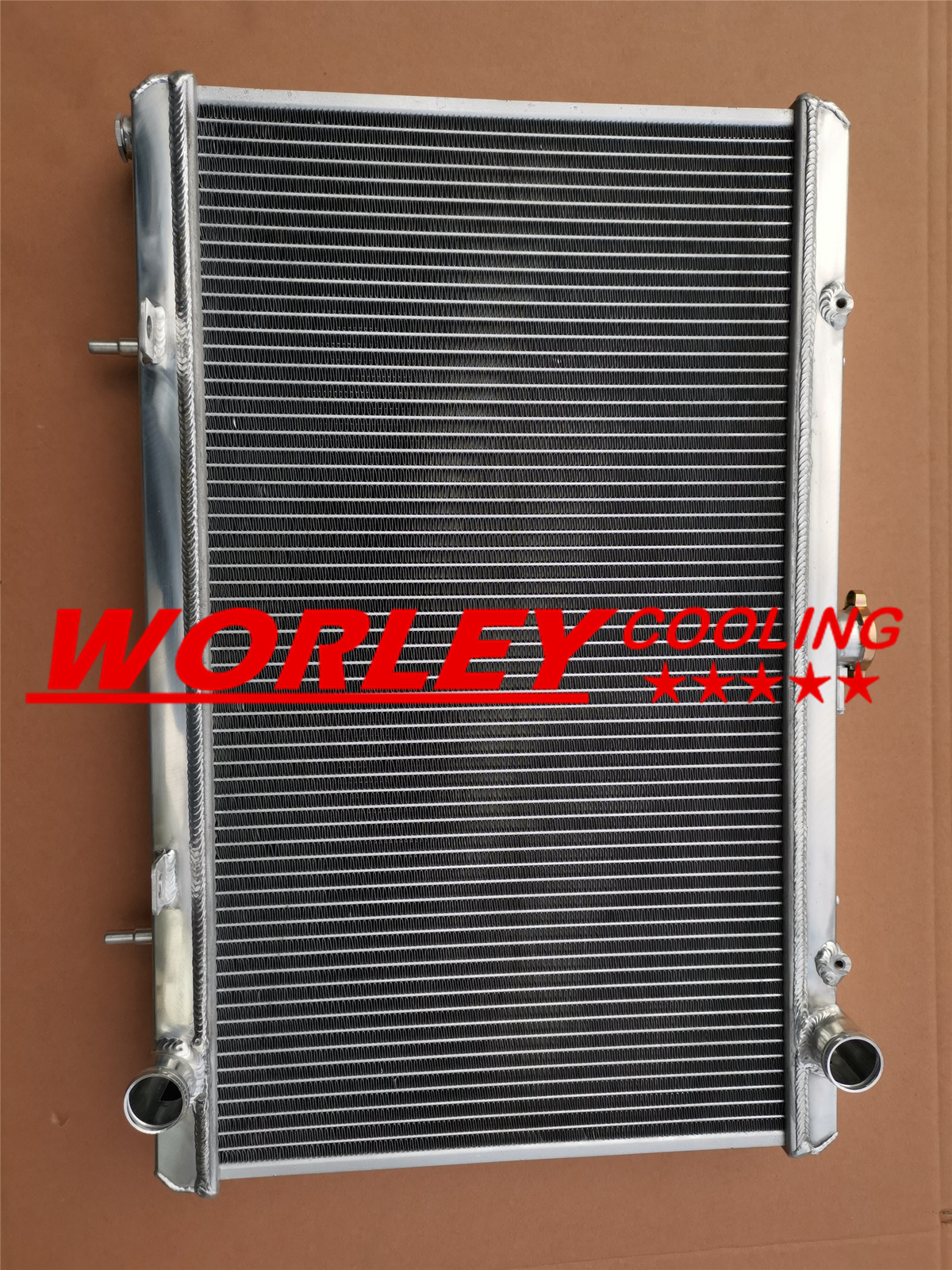 VIC-Aluminum radiator + RED silicone hose + shroud for SILVIA S13 ...