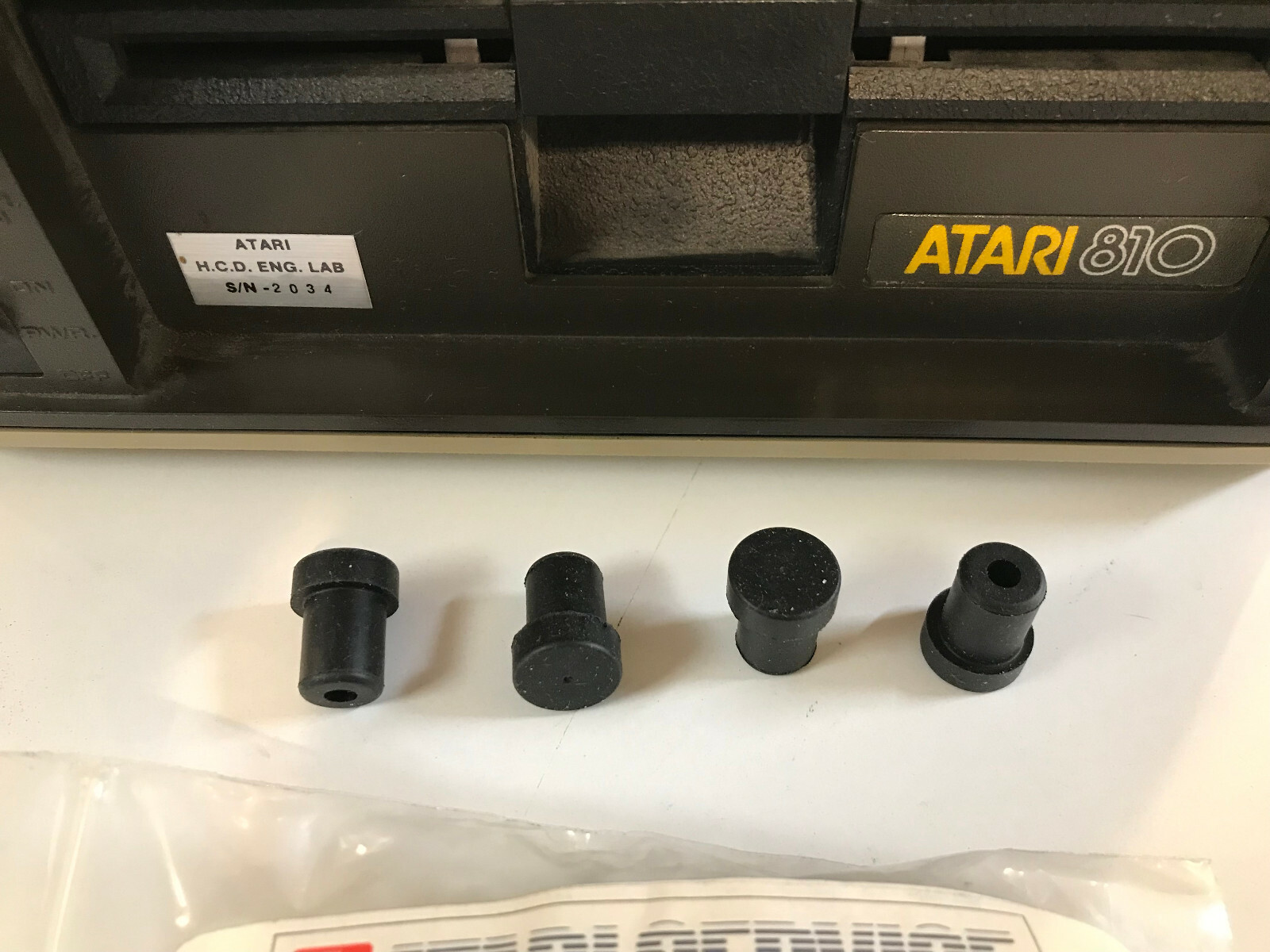 RUBBER FEET 4 each NEW Atari Parts for 810 Disk Drive CO16843 | eBay