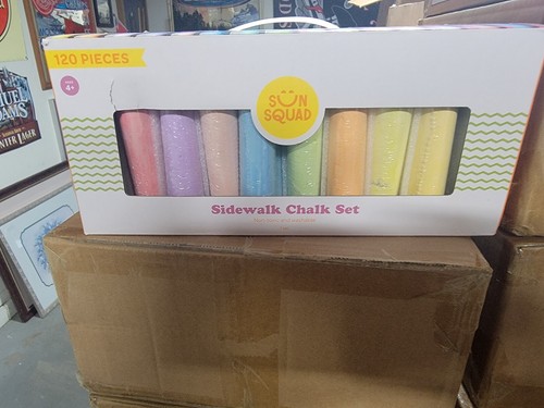 Sun Squad 120 Piece Sidewalk Chalk Set | eBay