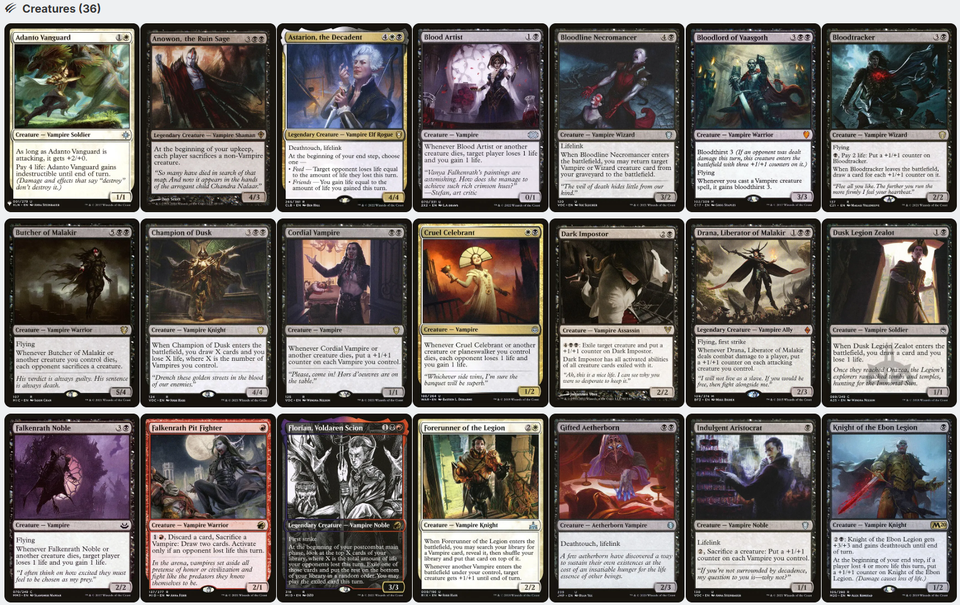 Edgar Markov VAMPIRE TRIBAL Magic MTG Custom Commander Deck | eBay.de