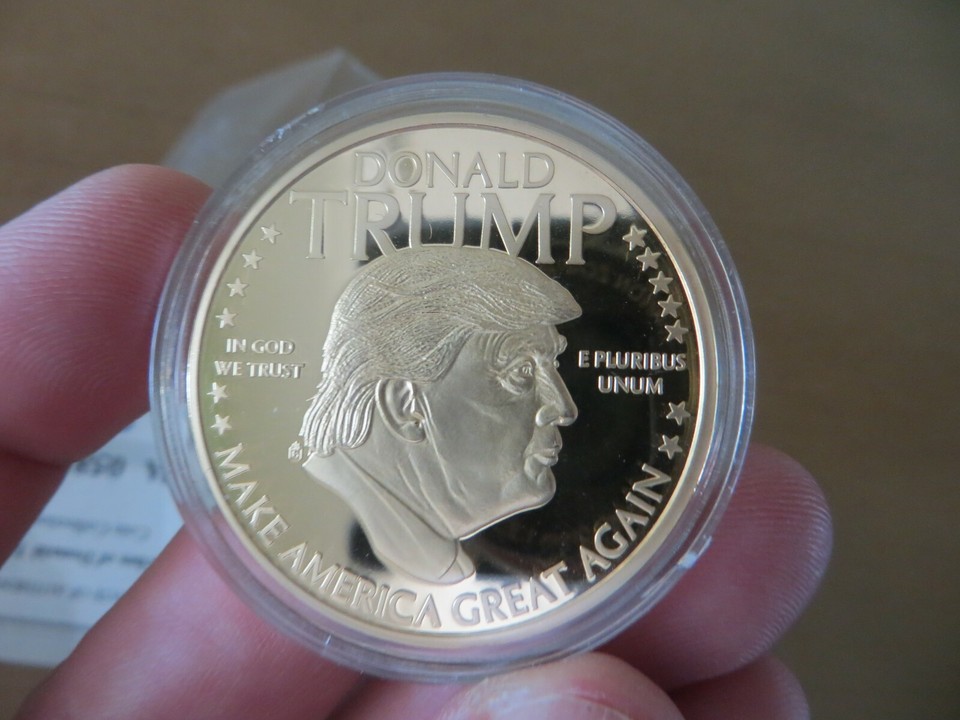 Speeches of Donald Trump coin collection Layered in 24k gold 40mm proof ...