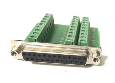 L-Com DGB25FT D-Sub Adapter DB25 Female 3A Connector for Field ...