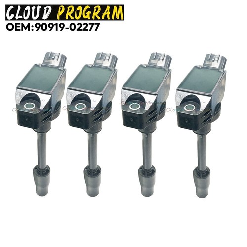 4PCS Ignition Coil 90919-02277 90919-A2010 For 18-2022 TOYOTA Camry ...