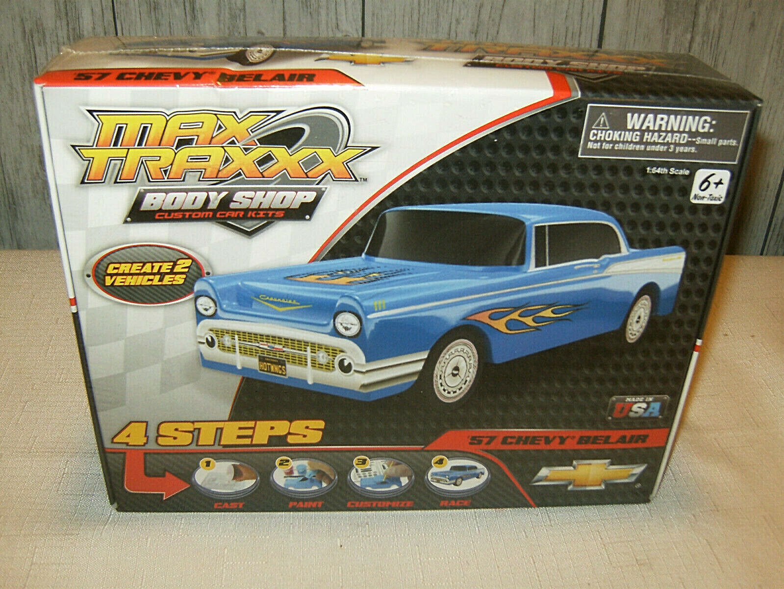 Max Traxxx Body Shop Custom Car Kits 57 Chevy Belair Craft Paint by ...