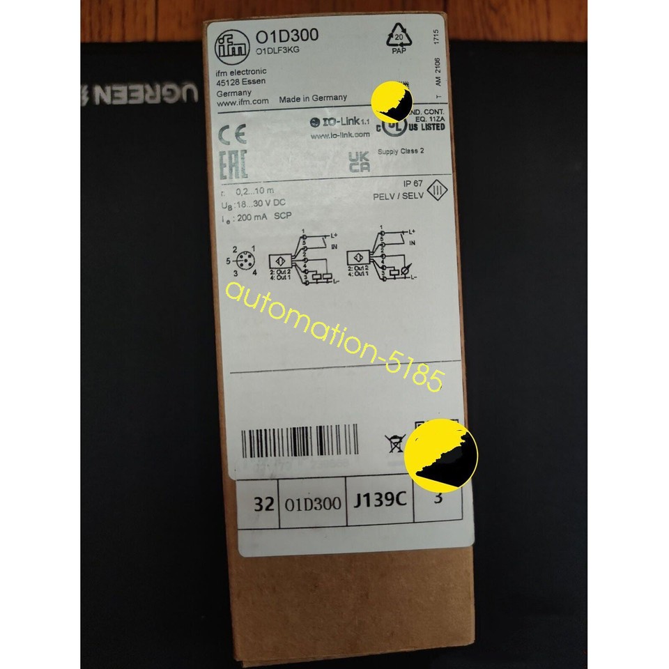 1PS For IFM O1D300 Photoelectric Distance Sensor O1D300 New Fedex or ...