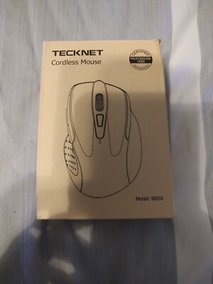 Tecknet Wireless Optical Mouse M003 Black - Open Box Tested And Works ...