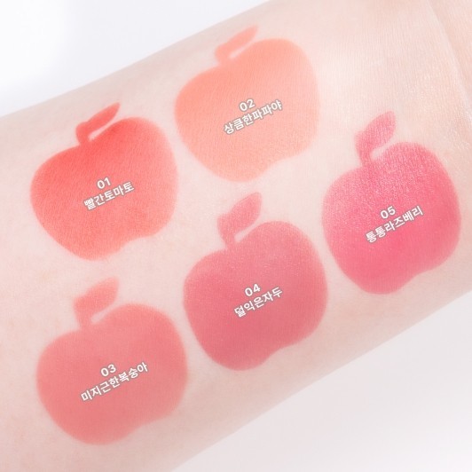 ETUDE Fruity Lip & Cheek Blur Balm 2.3g #01 Red Tomato Smooth Smudging ...