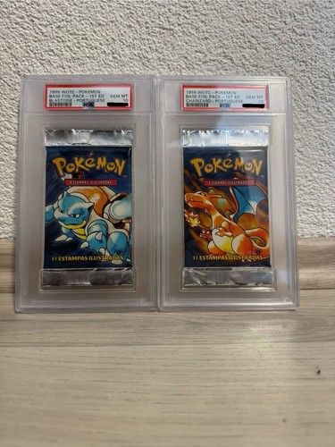 2x Pokemon Base Set 1. Edition Pack 1999 PSA 10 Charizard/Blastoise | eBay