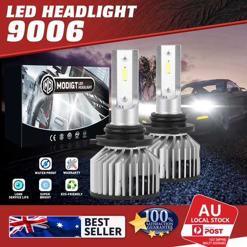 MODIGT 9006 LED Headlight 6000K High Low Beam Driving Lamp Bulbs Globes ...