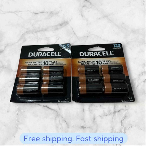 FOR 2 Duracell 123 Lithium Batteries 3V Photo Batteries CR17345 EXP2030 ...
