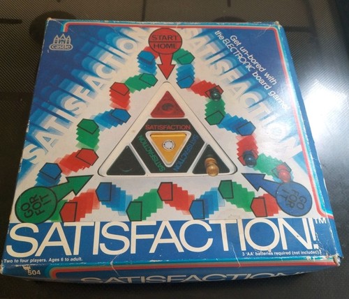 SATISFACTION ELECTRONIC BOARD GAME FROM CASTLE 1980 VERY RARE COMPLETE ...