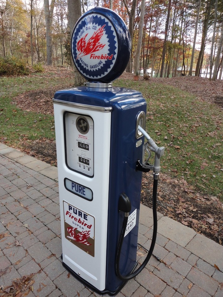 PURE FIREBIRD SUPER RACING GASOLINE MODEL 39 TOKHEIM GAS PUMP-PETOLIANA ...