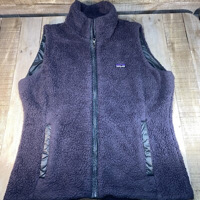 Patagonia Los Lobos Reversible Fleece Vest Deep Pile Sz L | eBay