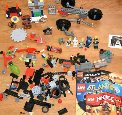 Legos LG LOT 300+ pcs Ninjago-2516 Atlantis-8059 Racers-8164 & MORE ...