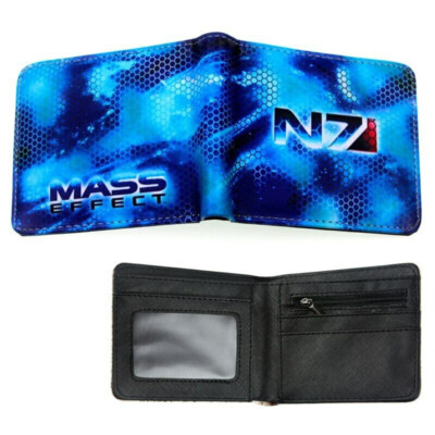 Game Mass Effect N7 Bifold Wallet Credit ID Card Holder Coin Wallets ...