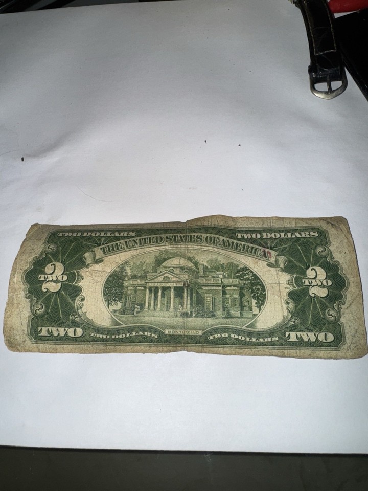 Vintage SERIES 1928G RED SEAL $2 Two Dollar Bill UNITED STATES NOTE | eBay