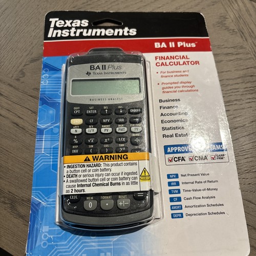Texas Instruments BA II PLUS Financial Calculator | eBay