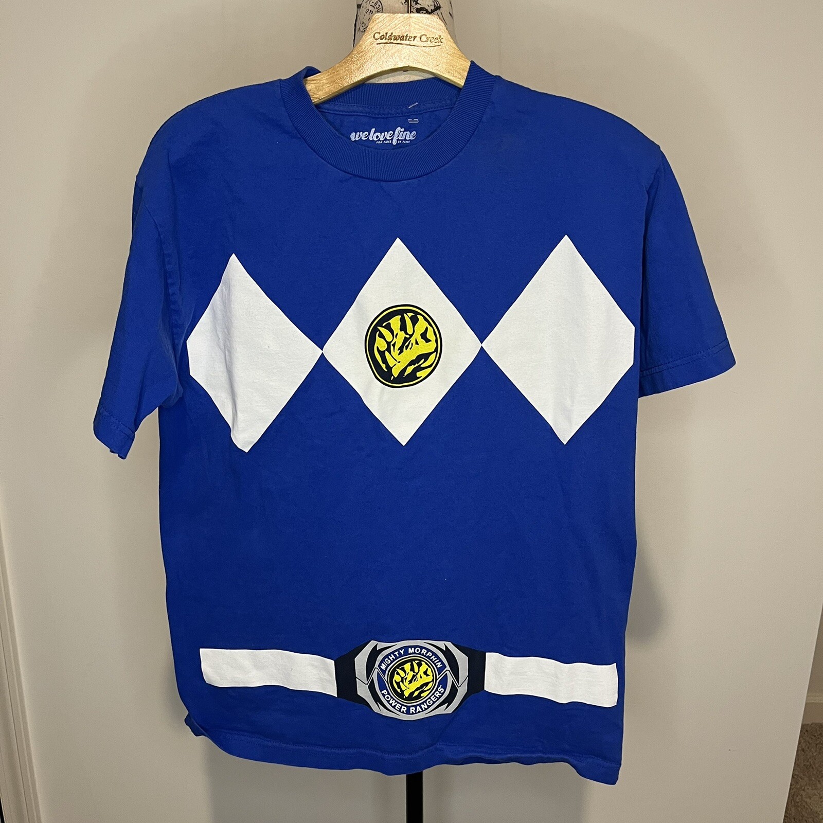 Mighty Morphin Power Rangers Blue Ranger Shirt Sz M 2… - Gem