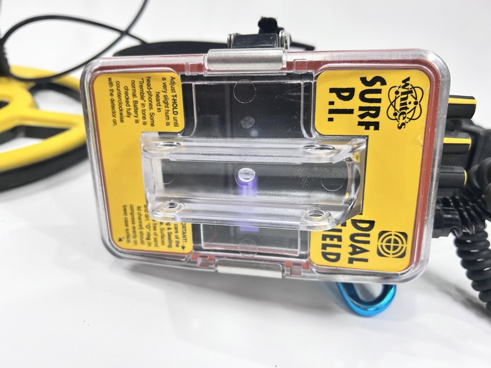 White's Surf PI Dual Field Metal Detector with Gray Ghost Amphibian ...