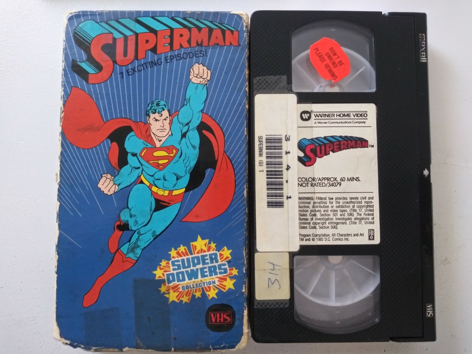 Superman: 7 Exciting Episodes - (VHS,1985) Rare* | eBay