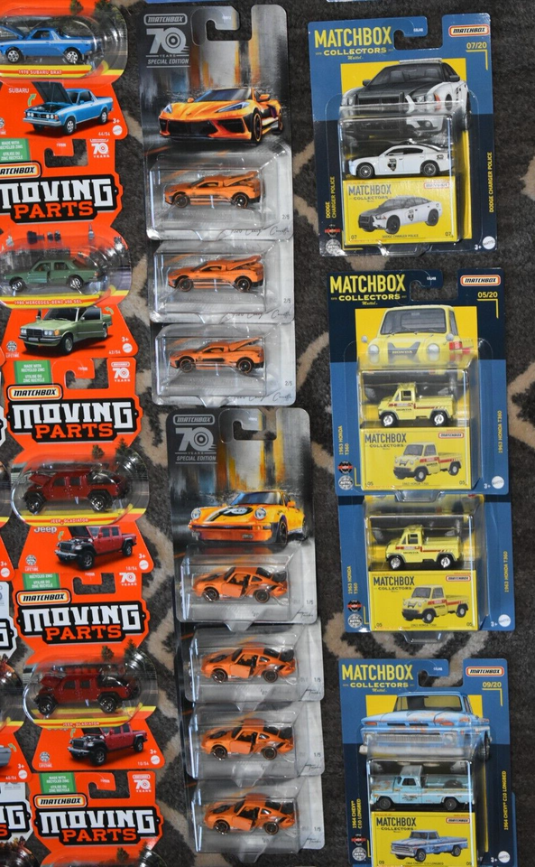 HUGE LOT 75 PREMIUM MATCHBOX CARS MOVING PARTS COLLECTOR SERIES 70th ...