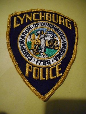 Lynchburg,Virginia Police Department Vintage Shoulder Patch,Black | eBay