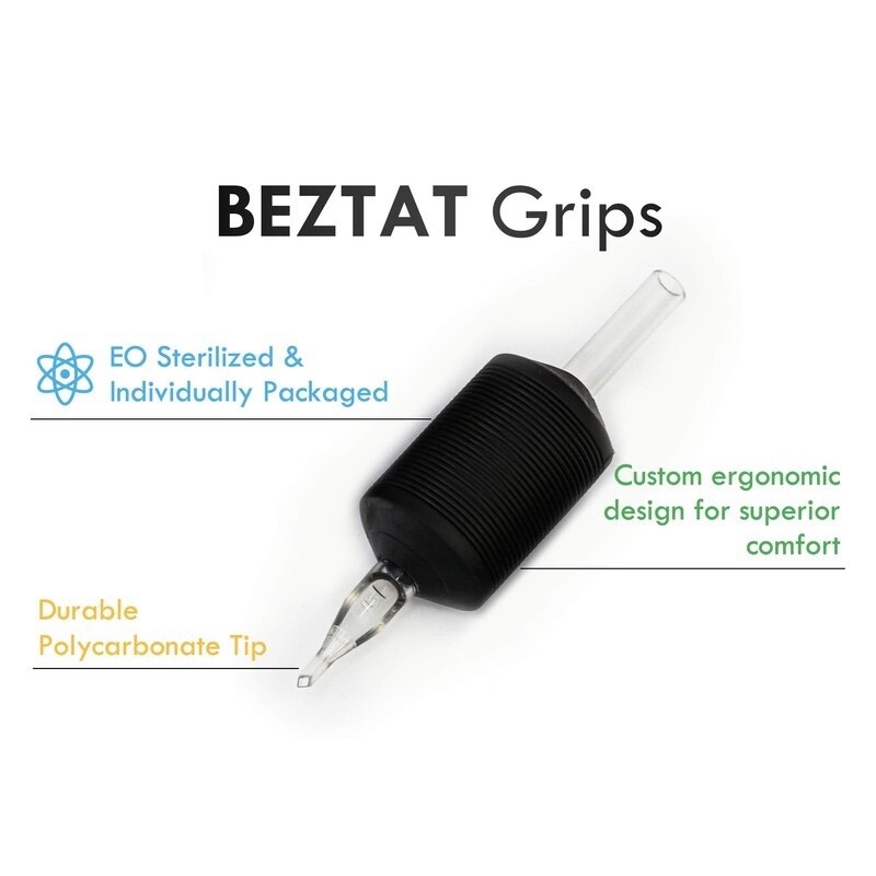Open Box, 24 Pack BEZTAT 25mm (1" Inch) Disposable Grip Tubes, 9DT, Exp ...
