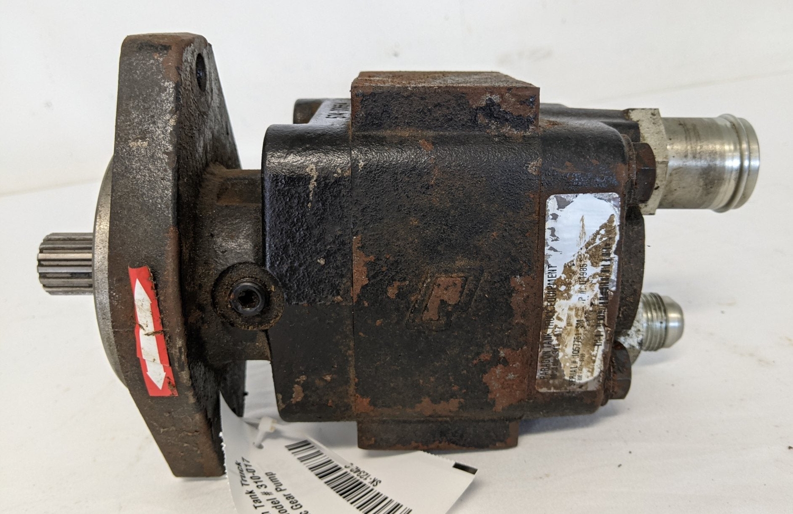 Used Paragon Tank Truck Equipment Model # 310-017 Hydraulic Gear Pump ...