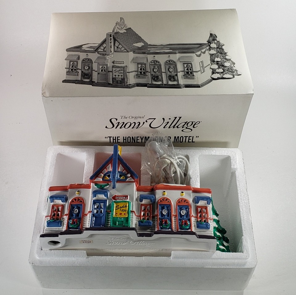 SNOW VILLAGE HONEYMOON HOTEL BRAND NEW COMPLETE WITH LIGHT | eBay