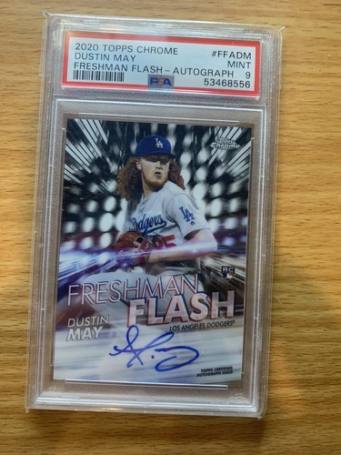Dustin May - 2020 Topps Chrome Freshman Flash /99 Rookie RC Autograph ...