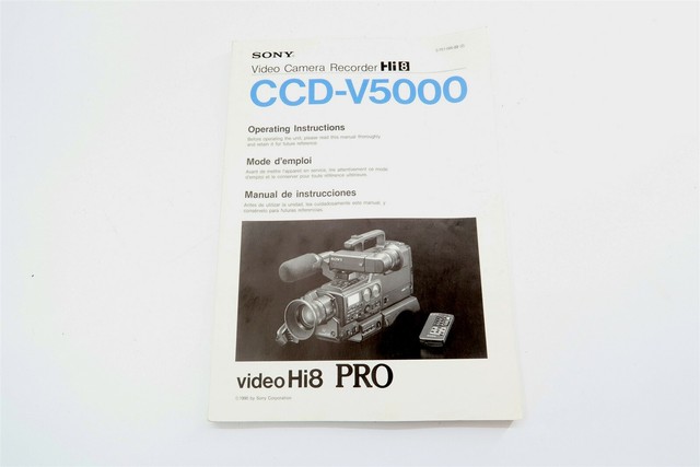 Sony CCD-V5000 Camcorder - Black for sale online | eBay