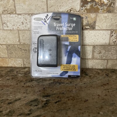 Belkin Travel Surge Protector with Hidden Swivel Plug F9H220-TVL NEW ...