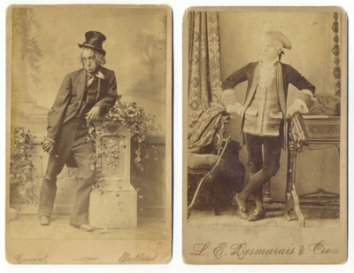 Two cabinet cards of Victorian stage performers, 1880s/1890s | eBay