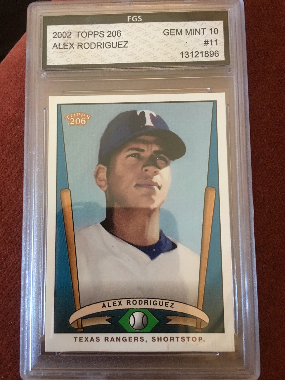 2002 Topps 206 Alex Rodriguez Texas Rangers FGS GEM MINT 10 #11 | eBay