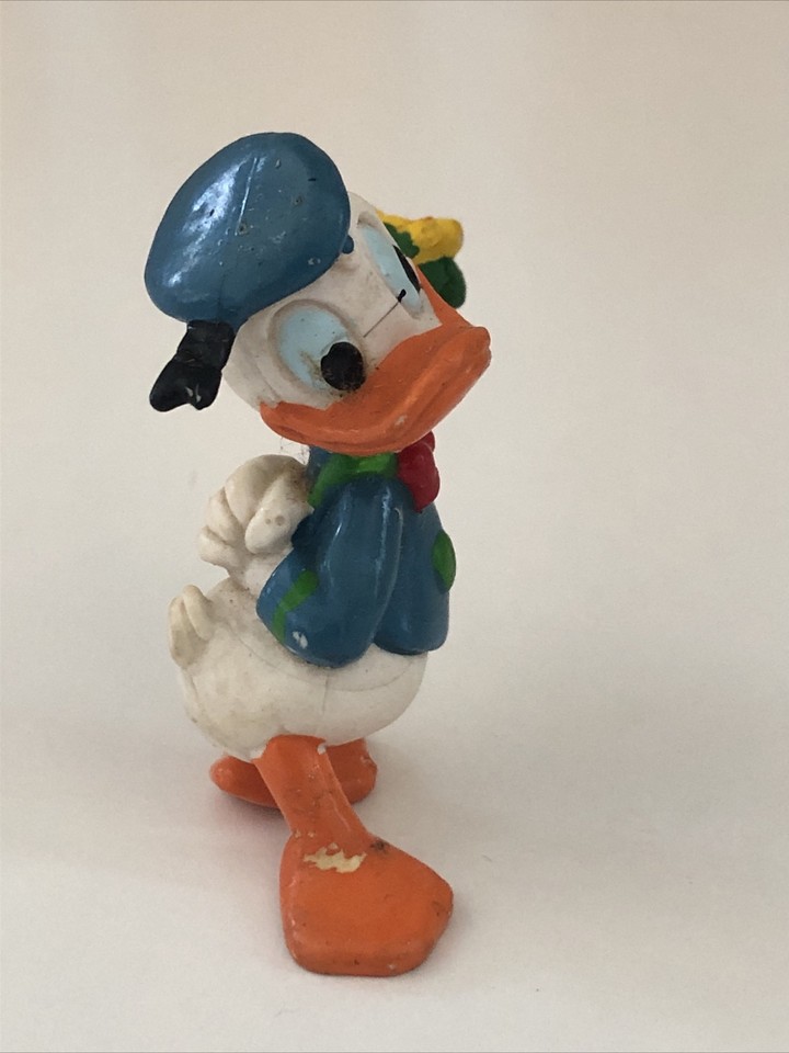 Vintage Disney Donald Duck Flowers PVC Figure Applause & Mickey Mouse ...