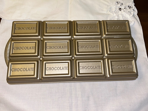 2008 Williams-Sonoma Nordic Ware Chocolate Bar Brownie Pan 12x6 Metal ...