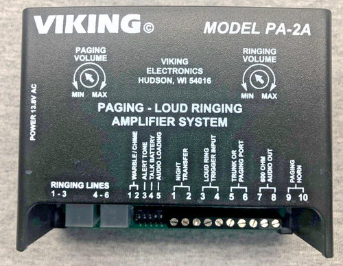 Viking PA-2A 2 Watt Paging Amplifier and Loud Ringer | eBay