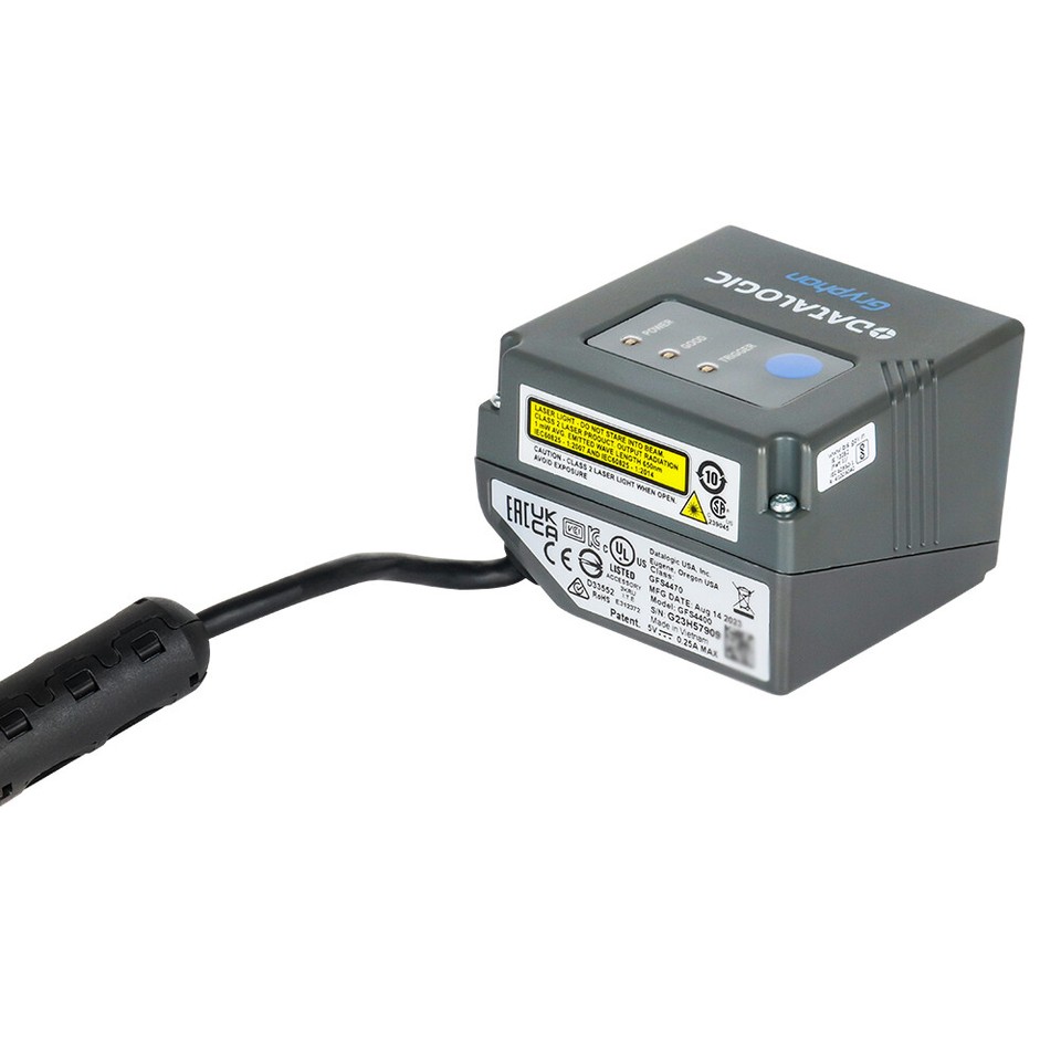 Datalogic GFS4450-9 RS232 2D Wired Fixed MountingReader Barcode Scanner ...