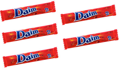 5x DAIM 2PACK - 56G - BUTTER CARAMEL AND ALMONDS BAR - MILK CHOCOLATE ...