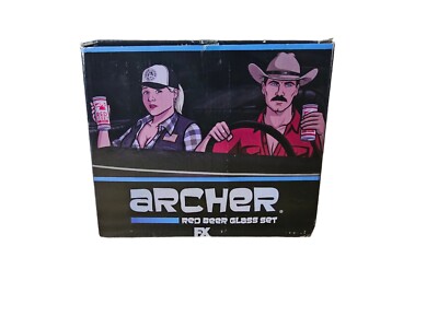Loot Crate Archer Red Beer Since 1844 Glass Set | eBay