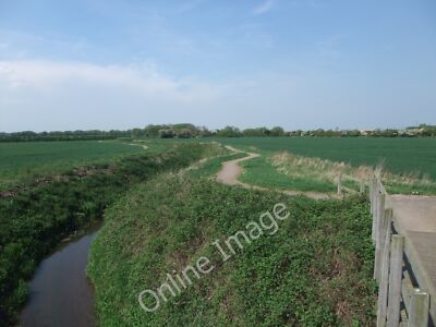 Photo 12x8 Cycle Route 64 alongside Slough Dyke Holme/SK8059 The dyke ...