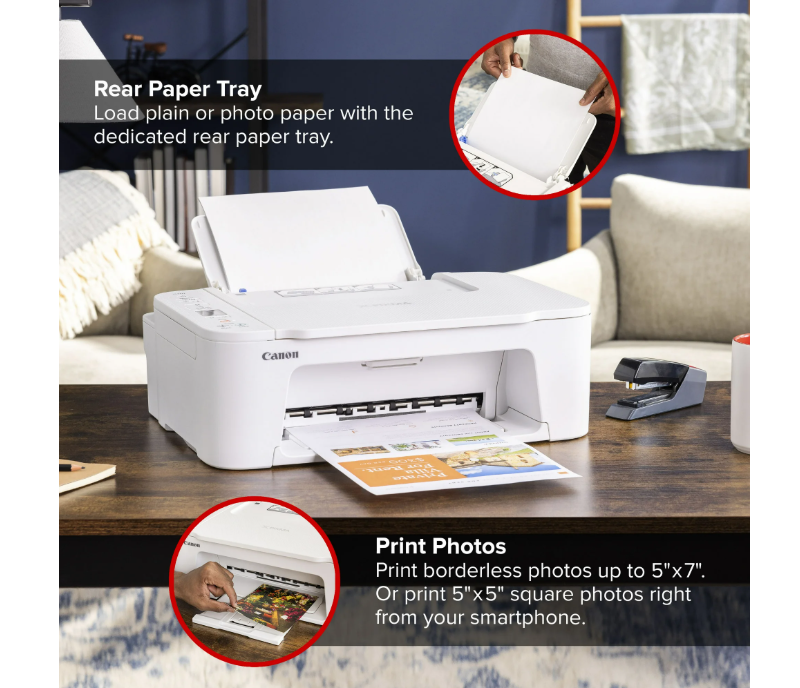 PIXMA TS3722 Wireless All in One Home Printer with Scanner and Copier ...