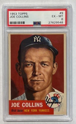 1953 Topps Joe Collins #9 PSA 6 | eBay
