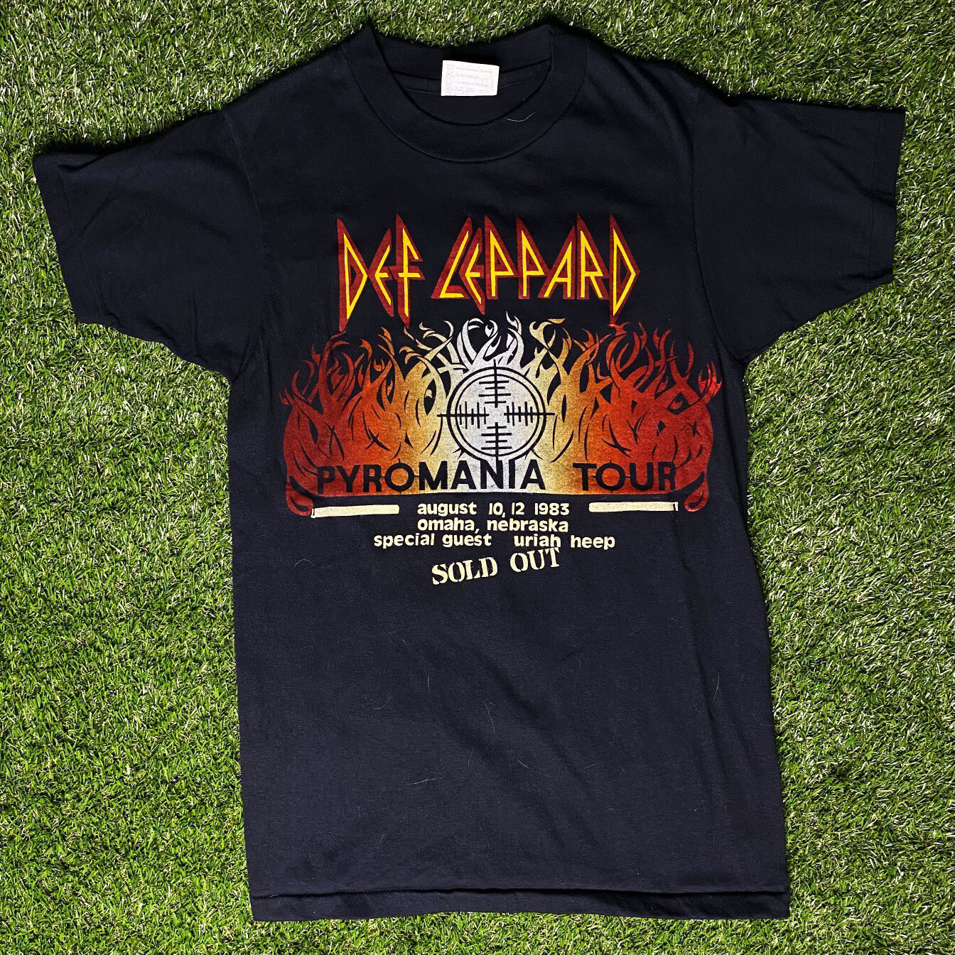 1983 Vintage Def Leppard Pyromania Tour Concert Secur… - Gem