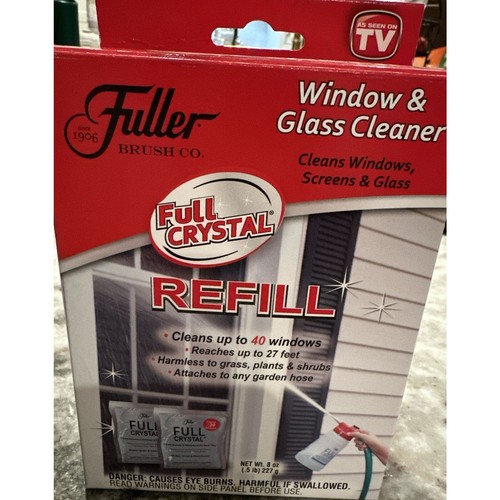 Fuller Brush Full Crystal Powder Exterior Window Cleaner Refill 2PK New ...