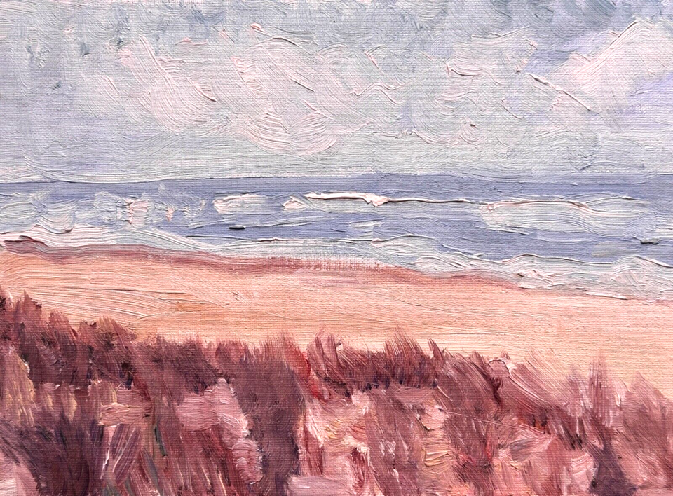 Charming Painting Antique Edge Sea Ocean Ciel Post Impressionist Marine ...