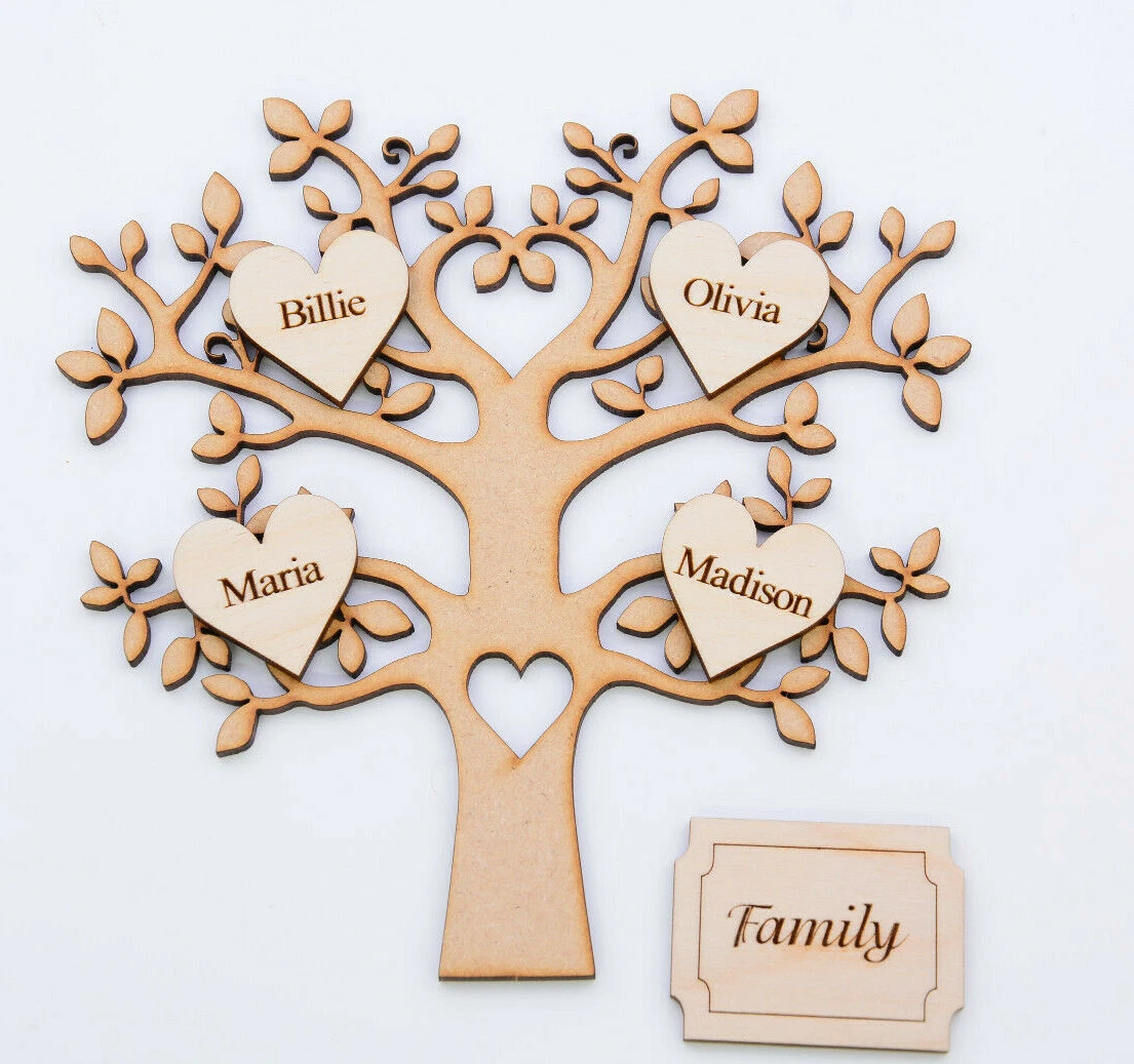 Engraved Family Tree