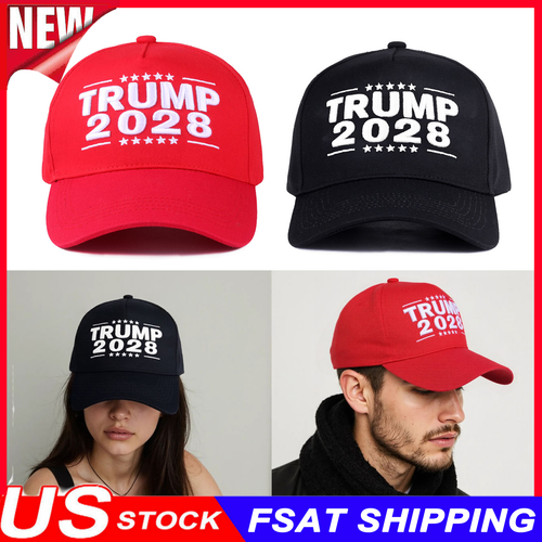 Trump 2028 Embroidered Baseball Cap, MAGA Hat, Make America Great Again ...