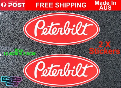 PETERBILT Truck Stickers X 2, Decals Tool Box, MAN CAVE Bar Truck, Car ...